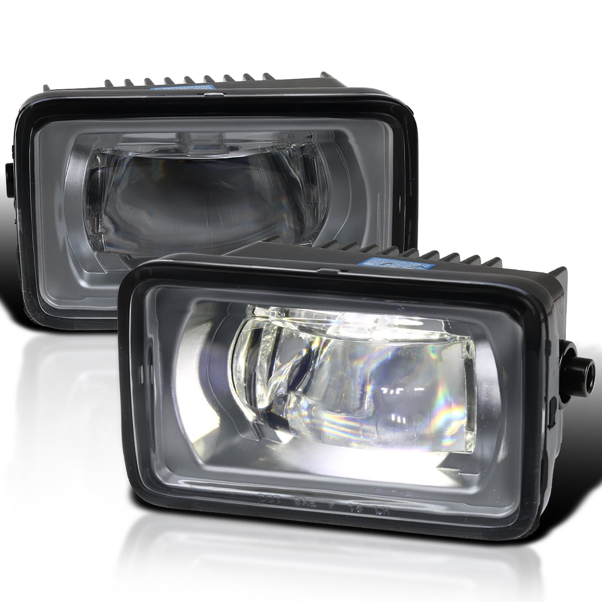 Spec-D Tuning Smoke Lens LED Fog Lights + Built-In LED Bulbs Included ...