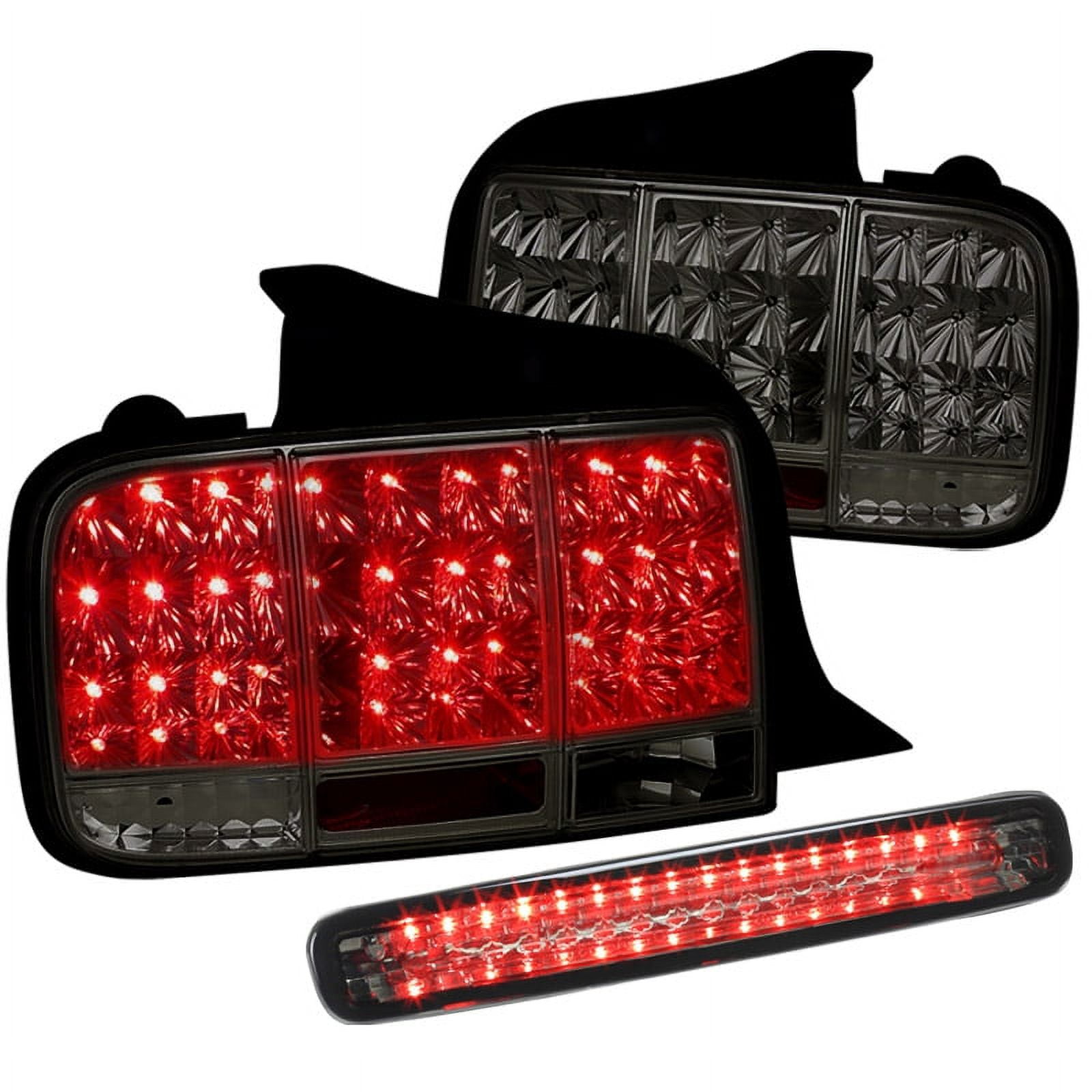 Spec-D Tuning Smoke Sequential LED Tail Lights+Tinted LED 3rd Brake ...