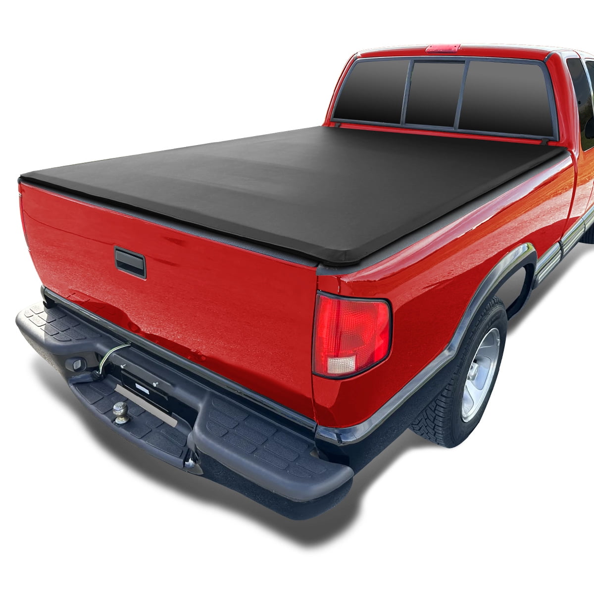 Spec-D Tuning Soft Quad Fold Tonneau Cover Compatible with 1994-2003 ...