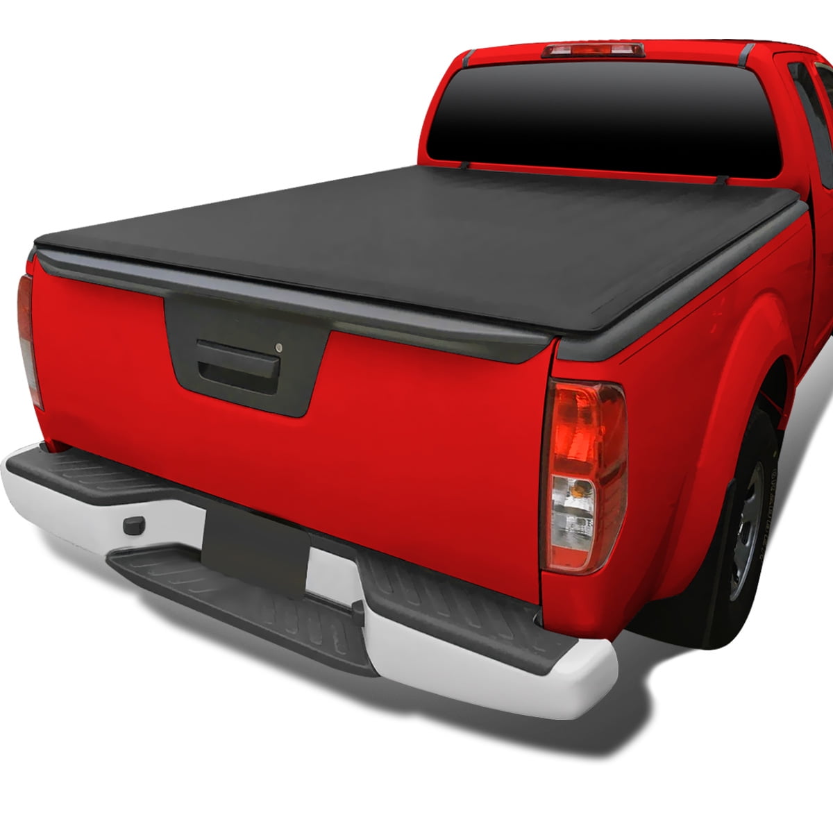 Spec-D Tuning Soft Quad Fold Tonneau Cover Compatible with 2005-2023 ...