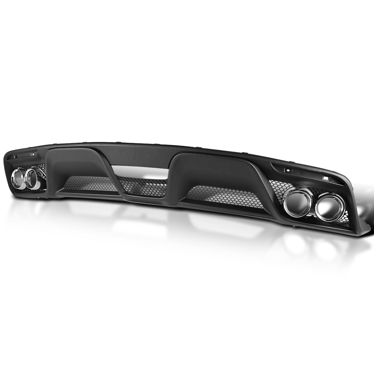 Spec-D Tuning Style Rear Bumper Diffuser w/Dual Exhaust Pipes ...