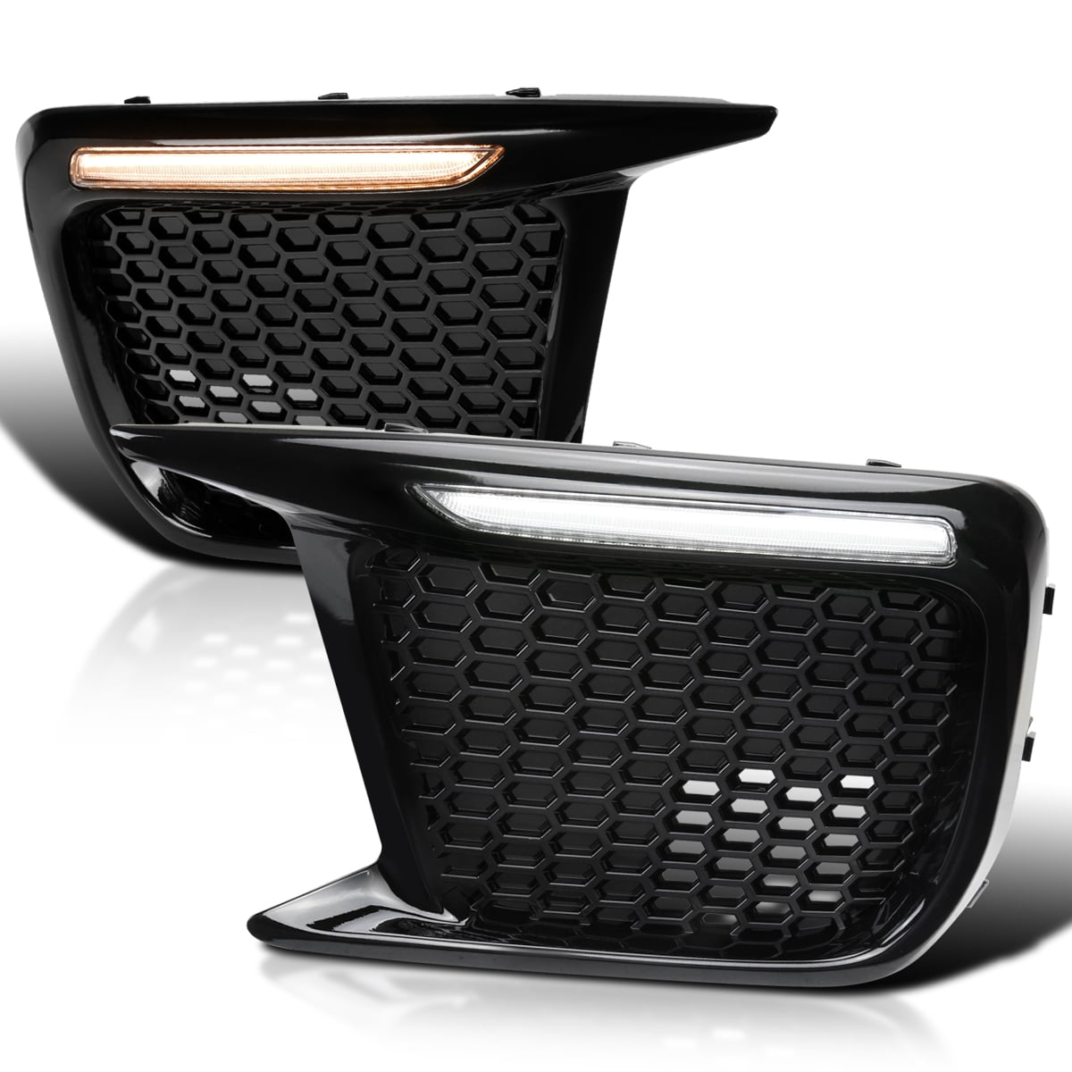 Spec-D Tuning Switchback Sequential LED DRL Fog Light Mesh Cover ...