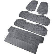 BDK Car SUV and Van Floor Rubber Mats with Cargo Trunk Mat, Heavy Duty ...