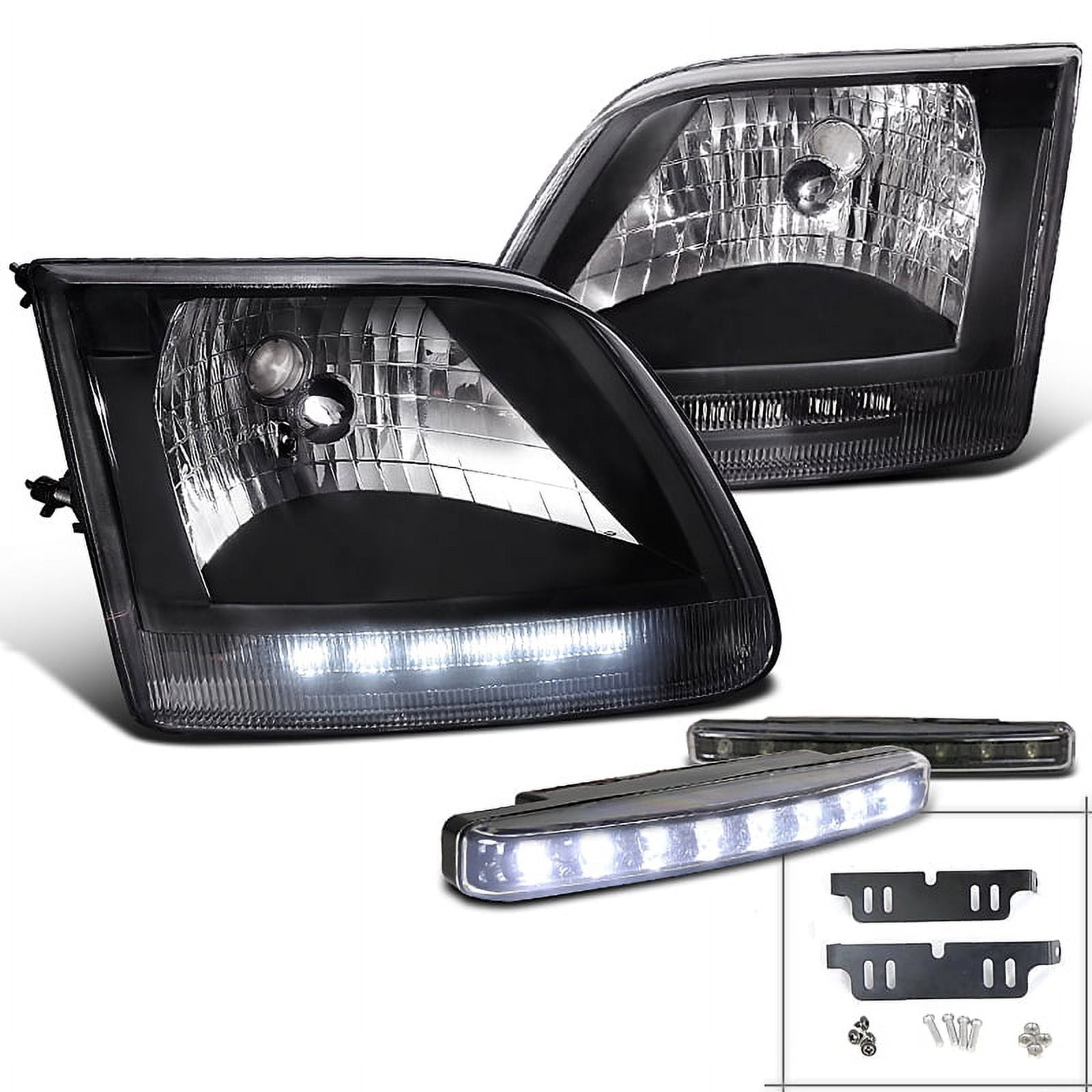 Spec-D Tuning for Ford Expedition F150 Black Led Headlight, 8-Led ...