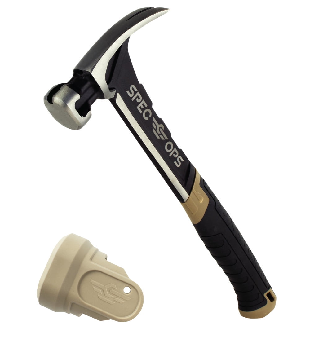Spec Ops 20 oz Smooth Face Claw Hammer 8 in. Polypropylene/TPR Handle ...
