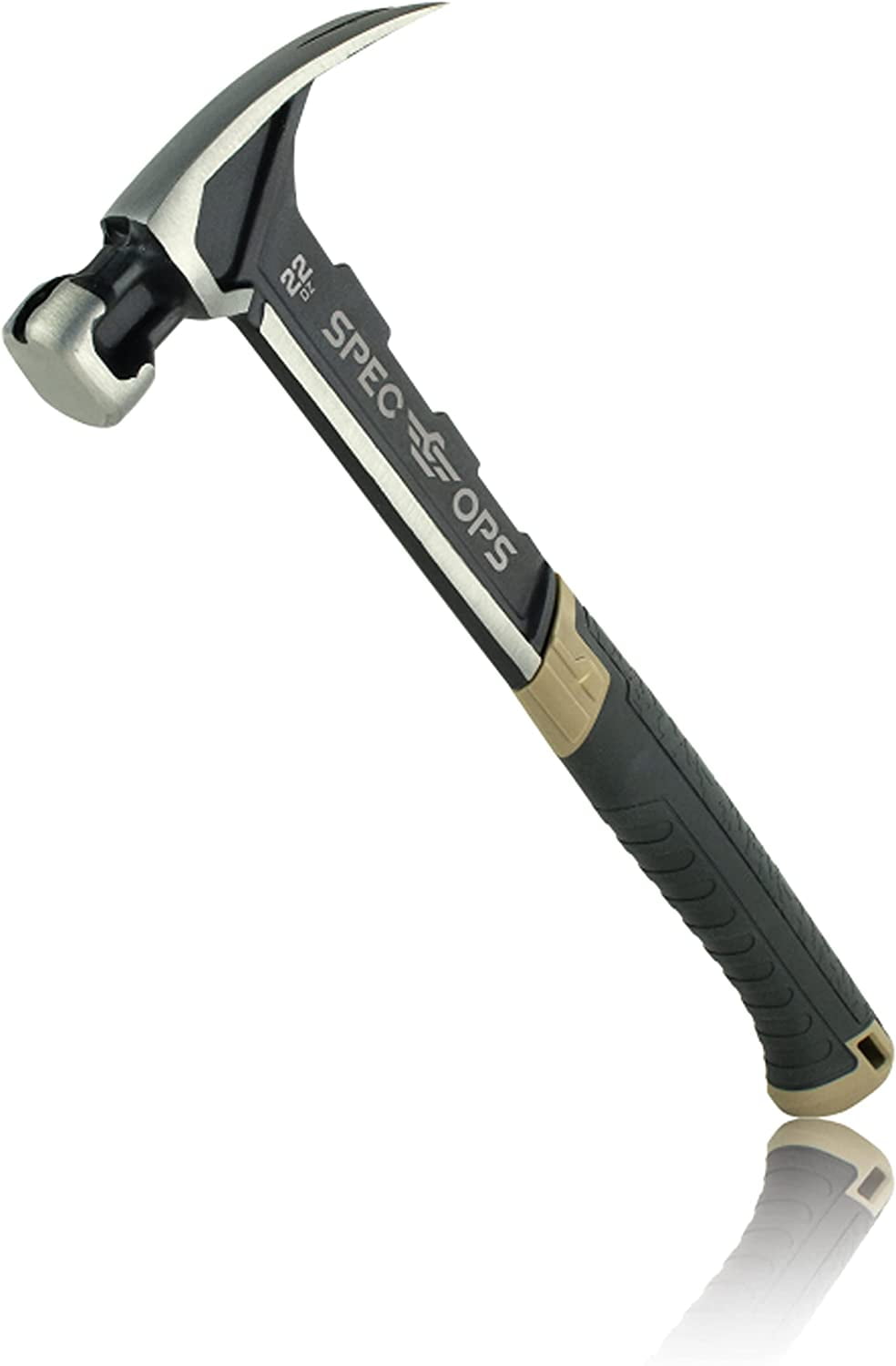 Spec Ops Tools Framing Hammer, 22 oz, Rip Claw, Milled Face, Soft ...