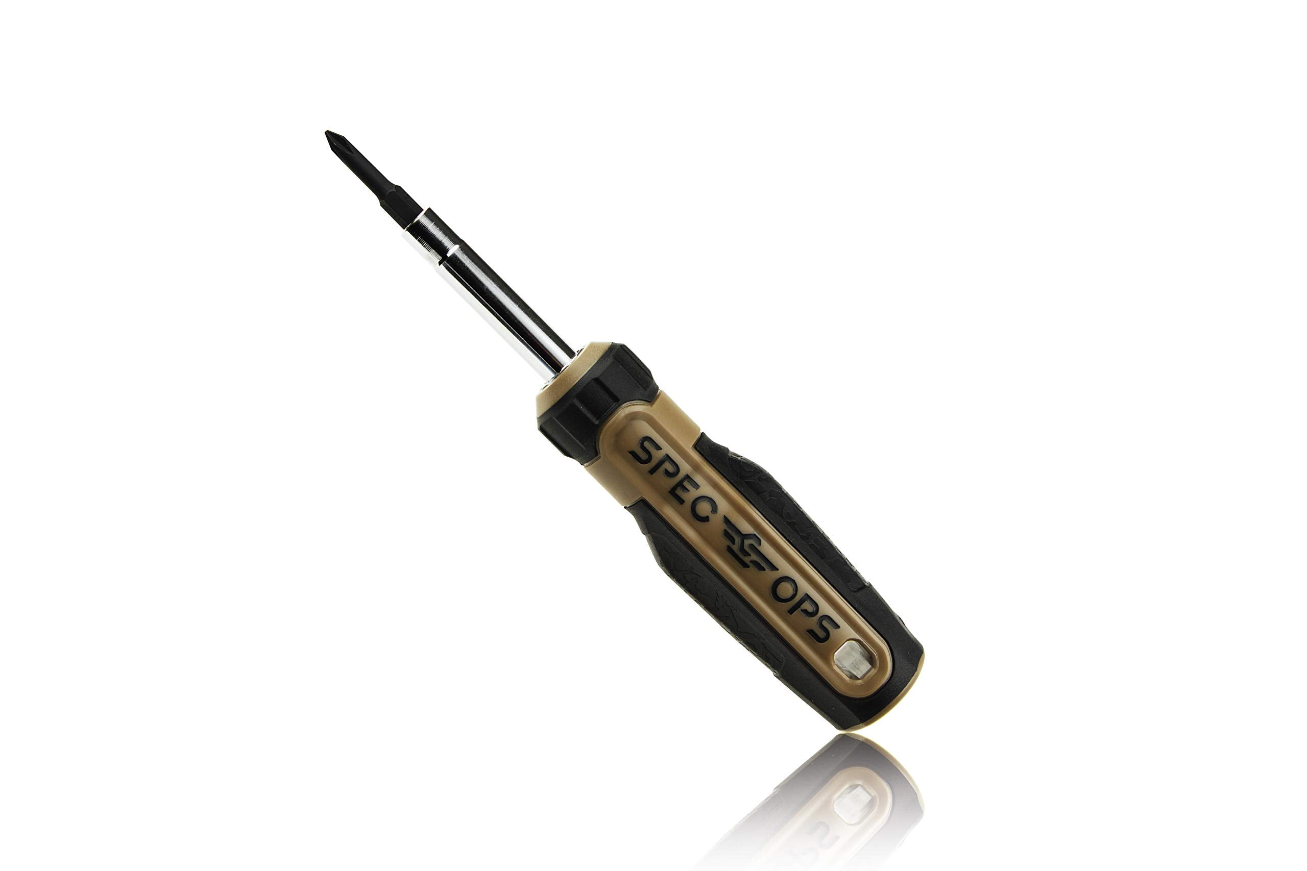 Spec Ops Tools Multi-Bit Screwdriver, 6-in-1, Magnetized Double-Sided ...