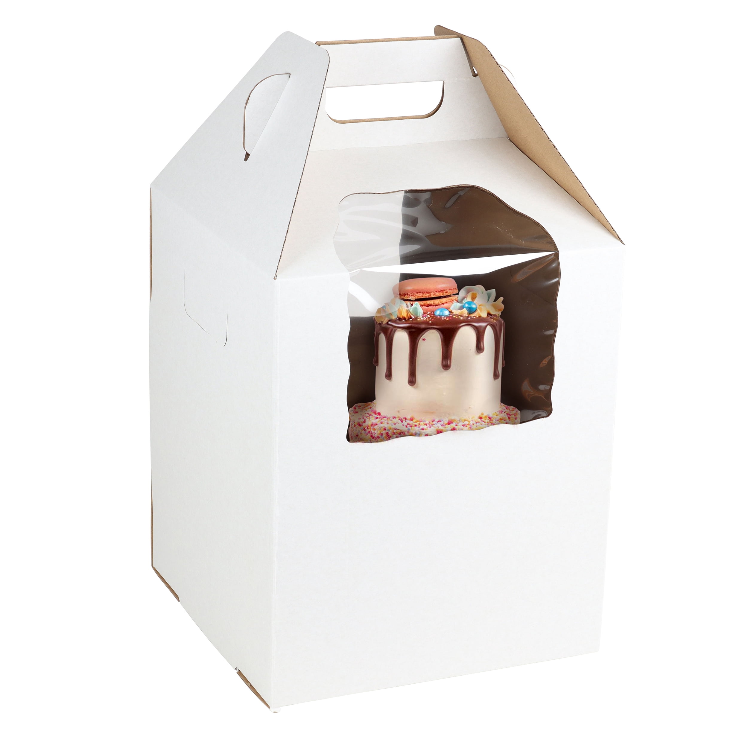Spec101 Disposable Cake Carrier with Window 10 x 10 x 12in Tall Cake ...
