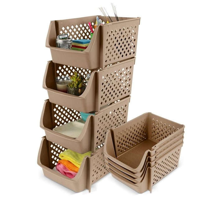 Spec101 Organizing Container - Stackable Storage Bins with Open Front ...