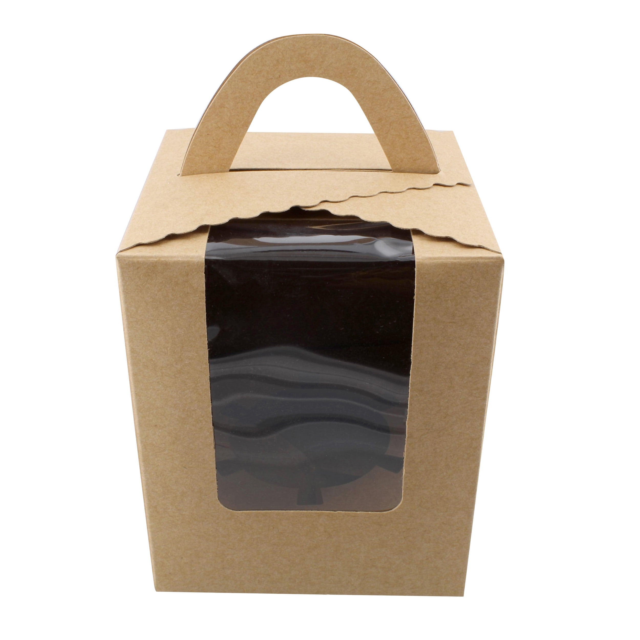 Spec101 | Single Cupcake Holders - 100 Pk Individual Cupcake Boxes with ...