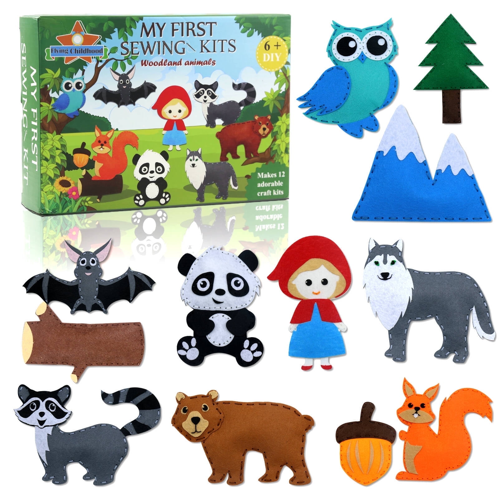 Special ABC Party - Woodland Animals Sewing Kit for Kids Crafts Gift ...