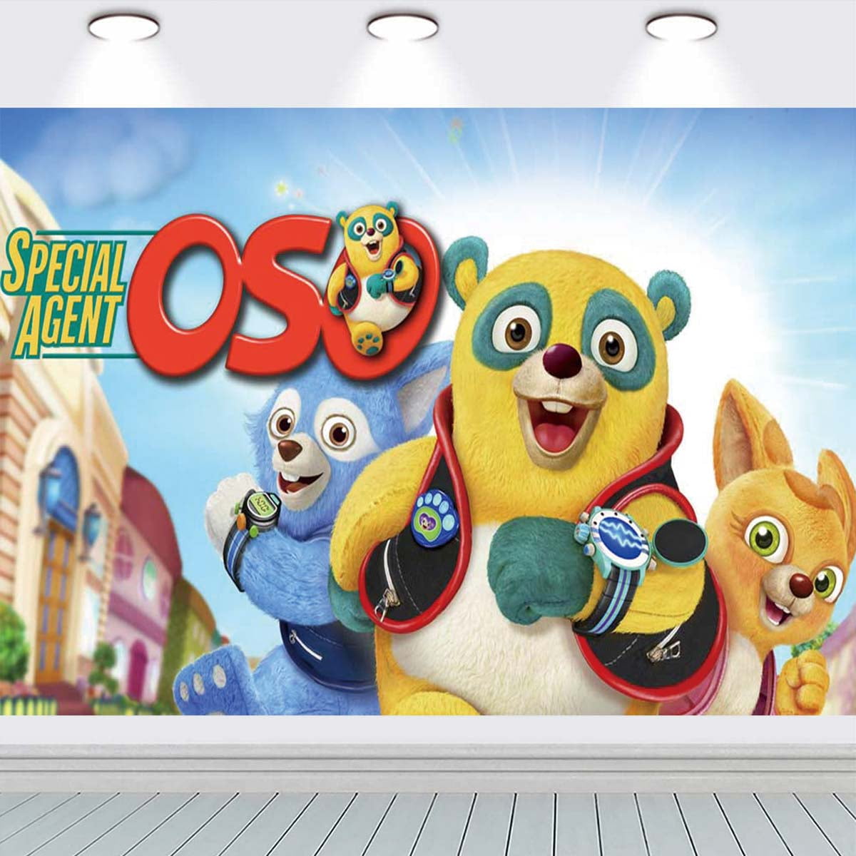 Special Agent Oso school Background Wall Decor Taspestry Poster Banner ...