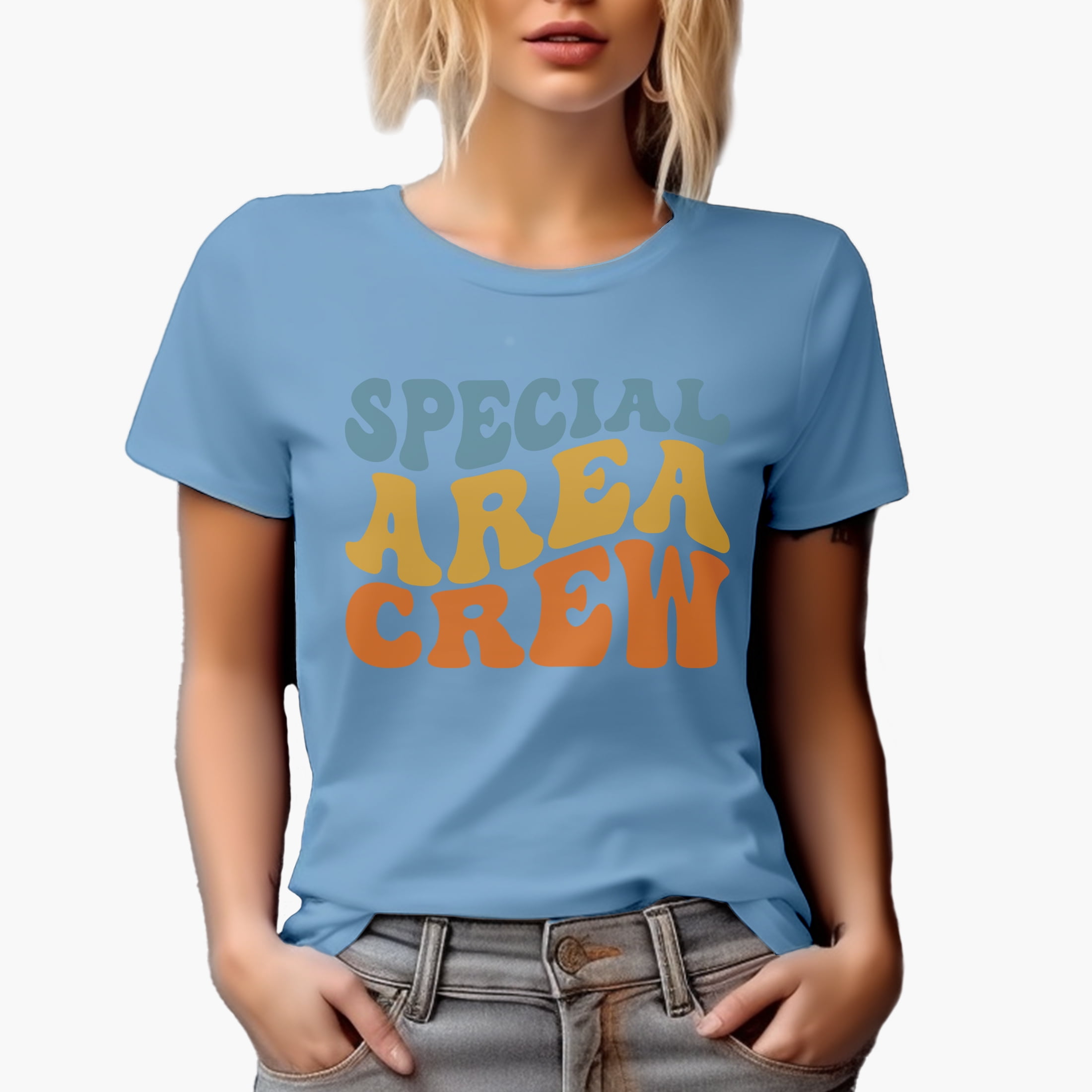 Special Area Crew, Ocean or Shipping Themed, Groovy Retro Wavy Text ...