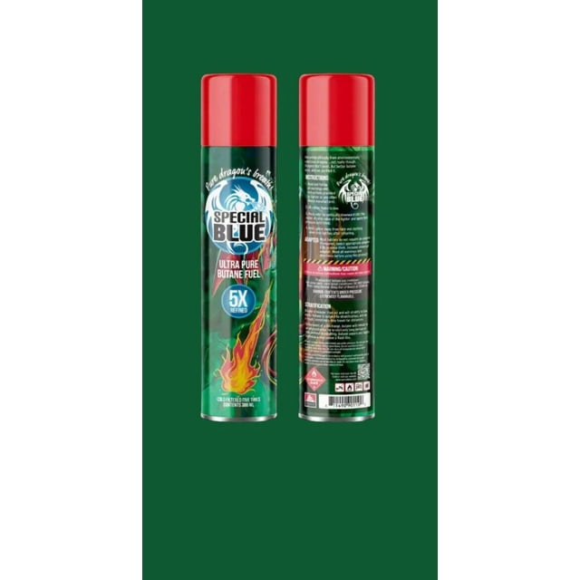 Special Blue 5X BUTANE Gas refined. Lighter Refill Fuel 300 Ml ( 2 ...