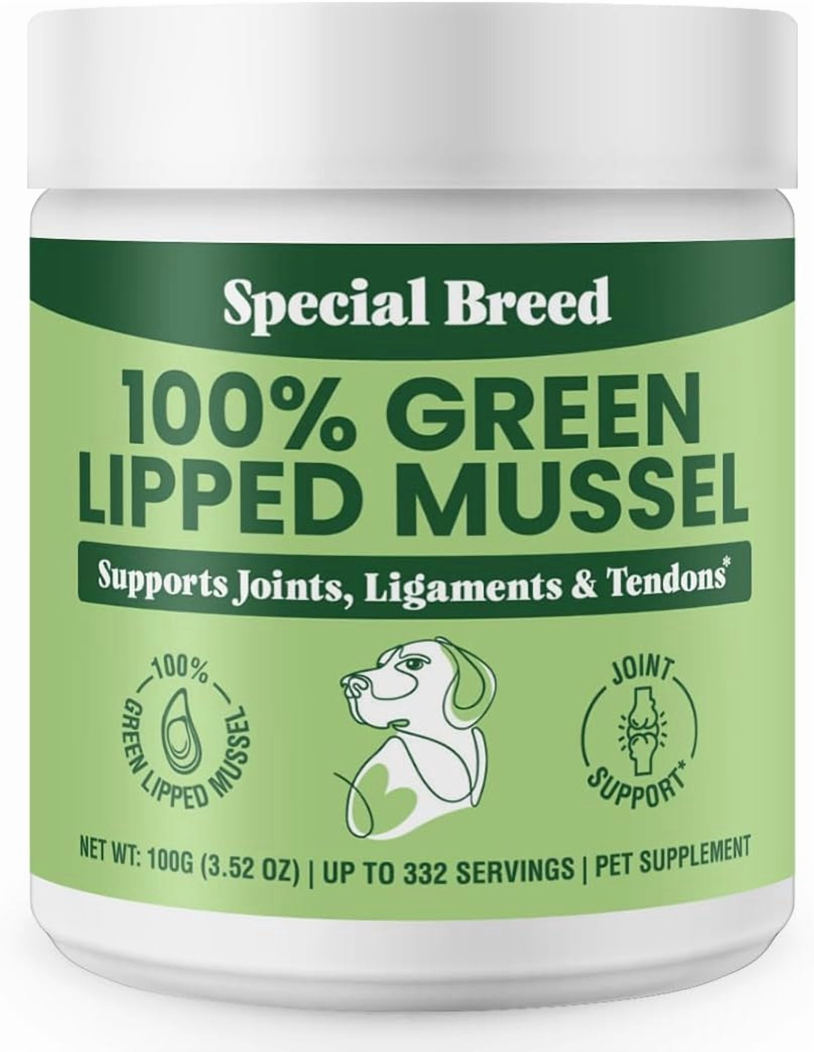 Special Breed Green Lipped Mussel Powder for Dogs & Cats - 100% New ...