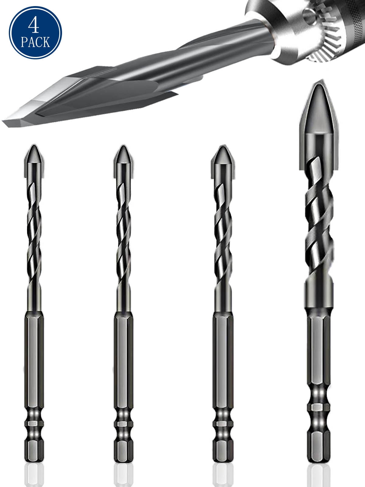 Special Crooked Tip Eccentric Drill Bit 1/4-inch 5/16-inch 3/8-inch 1/2 ...