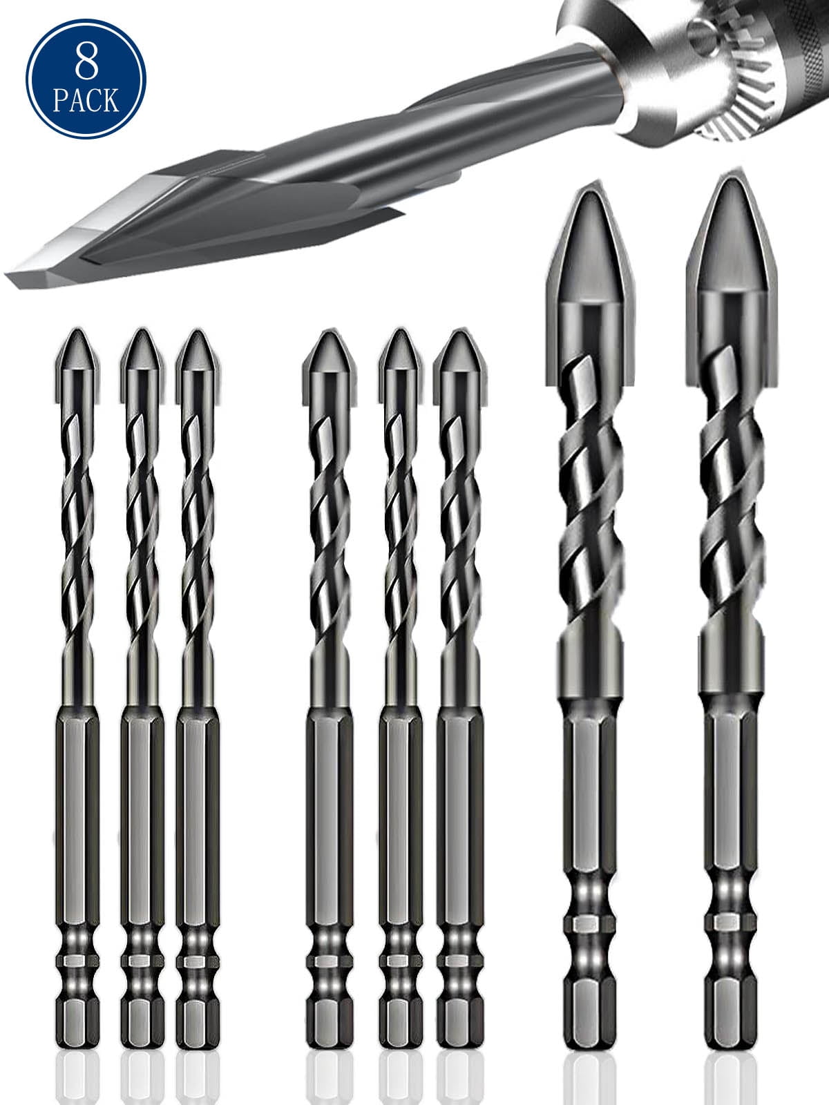 Special Crooked Tip Eccentric Drill Bit 1/4-inch 5/16-inch 3/8-inch 1/2 ...