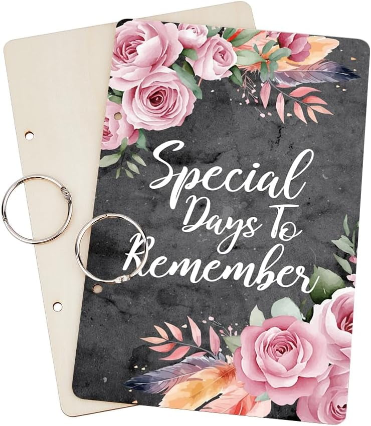 Special Days Greeting Card Organizer Vintage Roses Feather Greeting ...