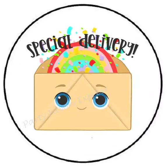 Special Delivery Envelope Sticker Party Favors Sticker Envelope Seals ...