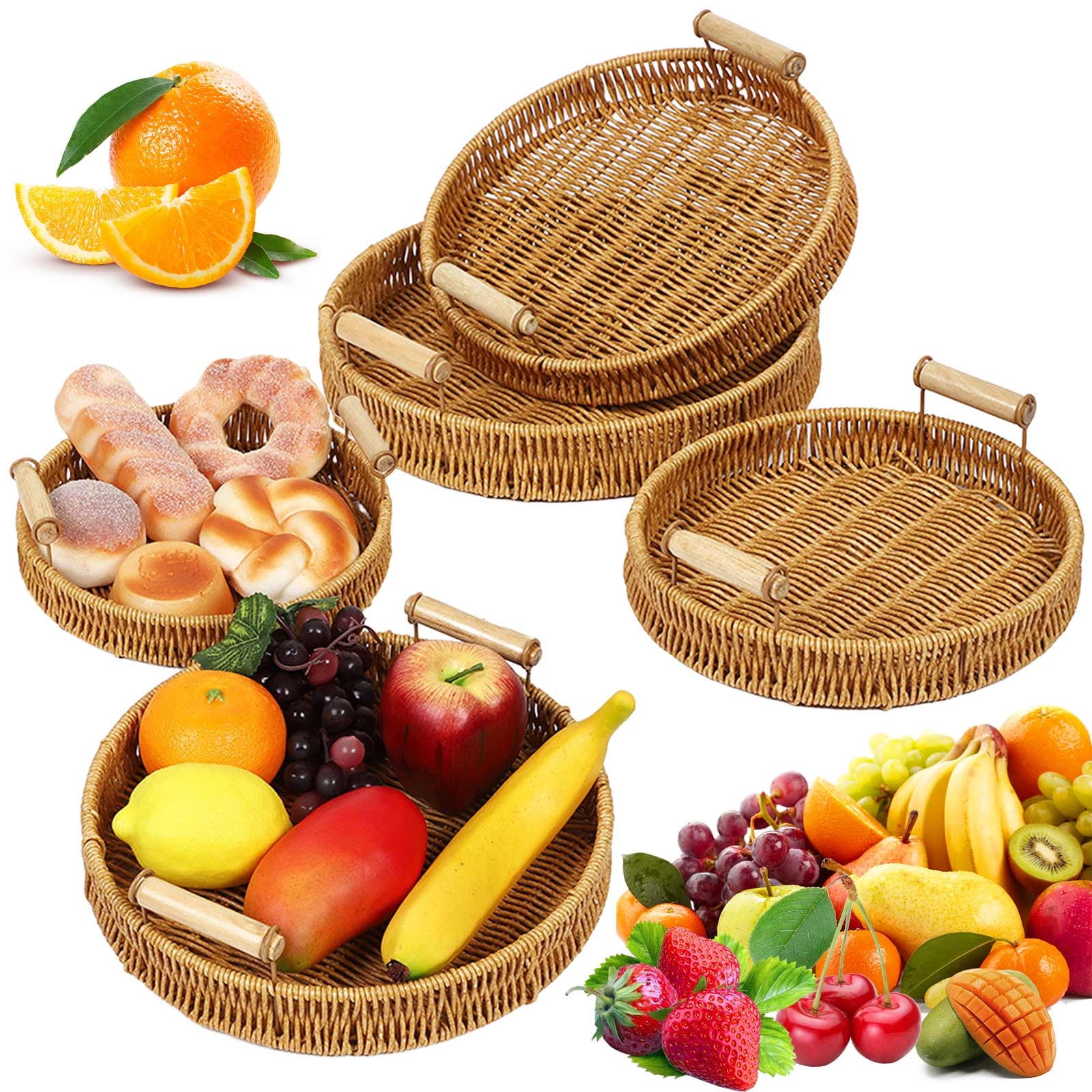 Special Discount, Imitation Rattan Fruit Plates, Hand-woven Japanese ...