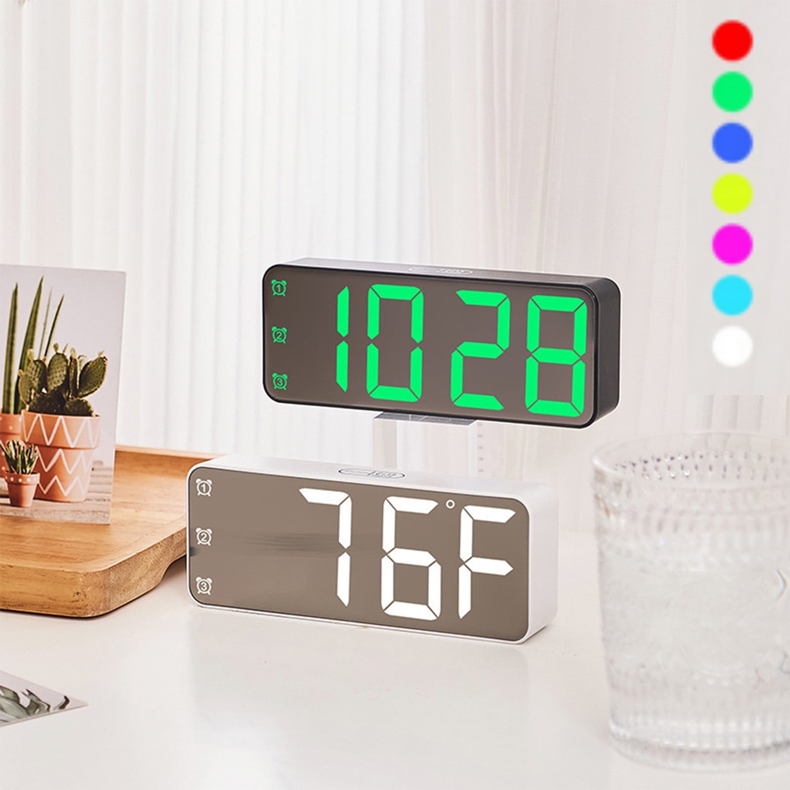 Special Discount Offer, RGB Alarm Clock, Color Changing LED Mirror ...