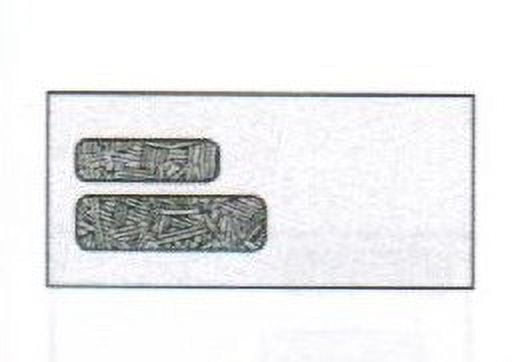 Special Double Window Envelopes, 4-1/8" x 9", White Side Seam with ...
