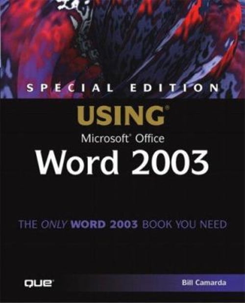 Pre-Owned Special Edition Using Microsoft Office Word 2003 (Audiobook) 9780789729583 - Walmart.com