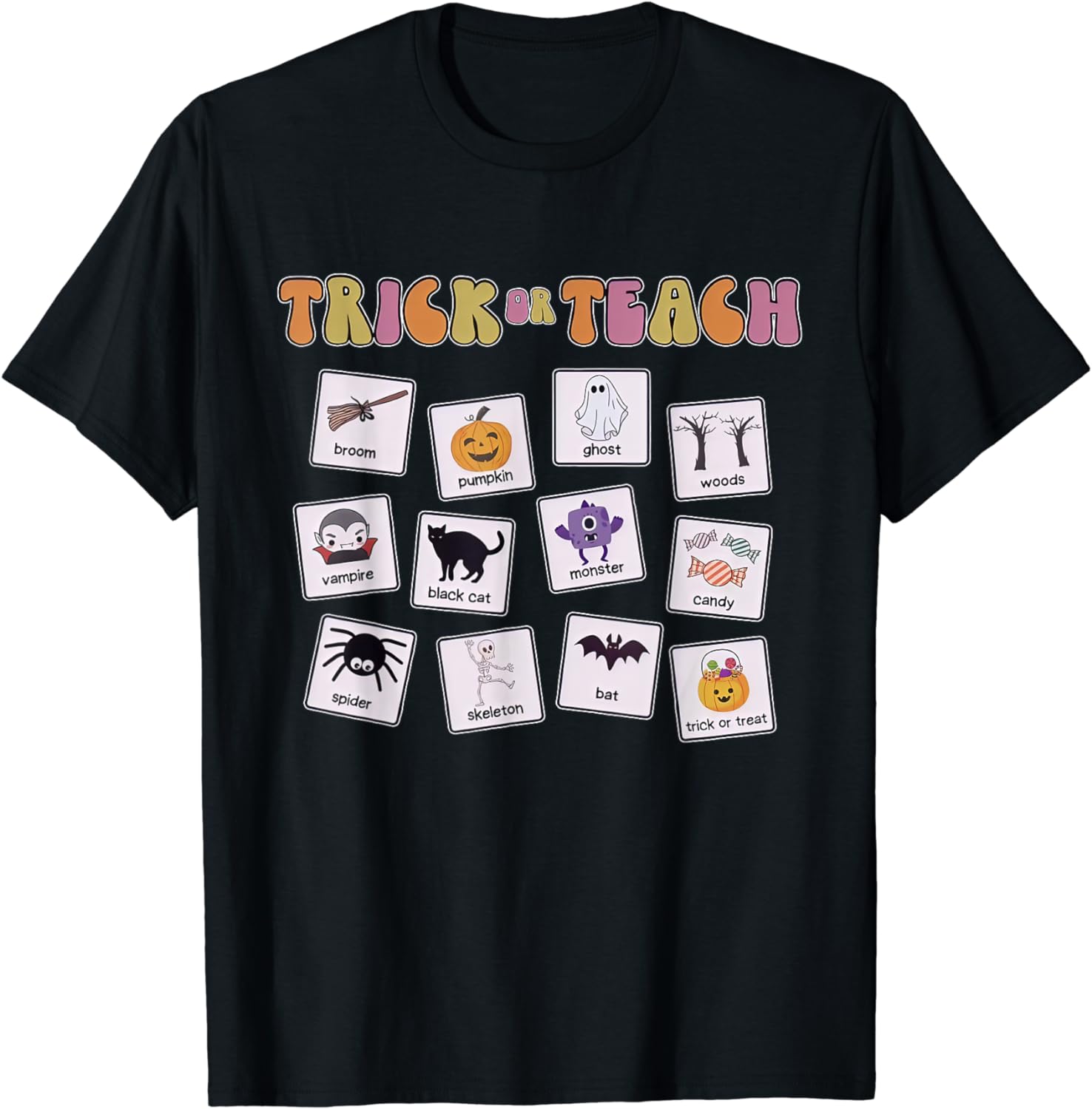 Special Education Teacher Trick Or Teach Sped Teacher Outfit T-Shirt ...