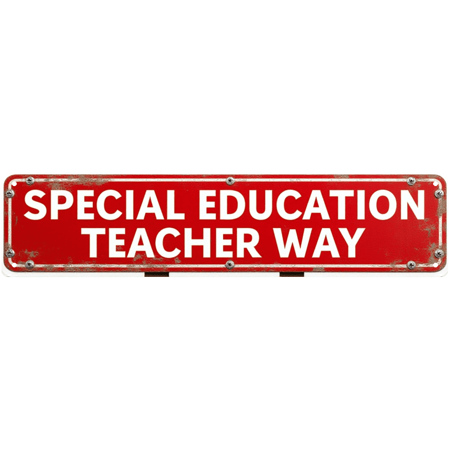 Special Education Teacher Way Tin Sign - 16x4 Inch - Great for ...