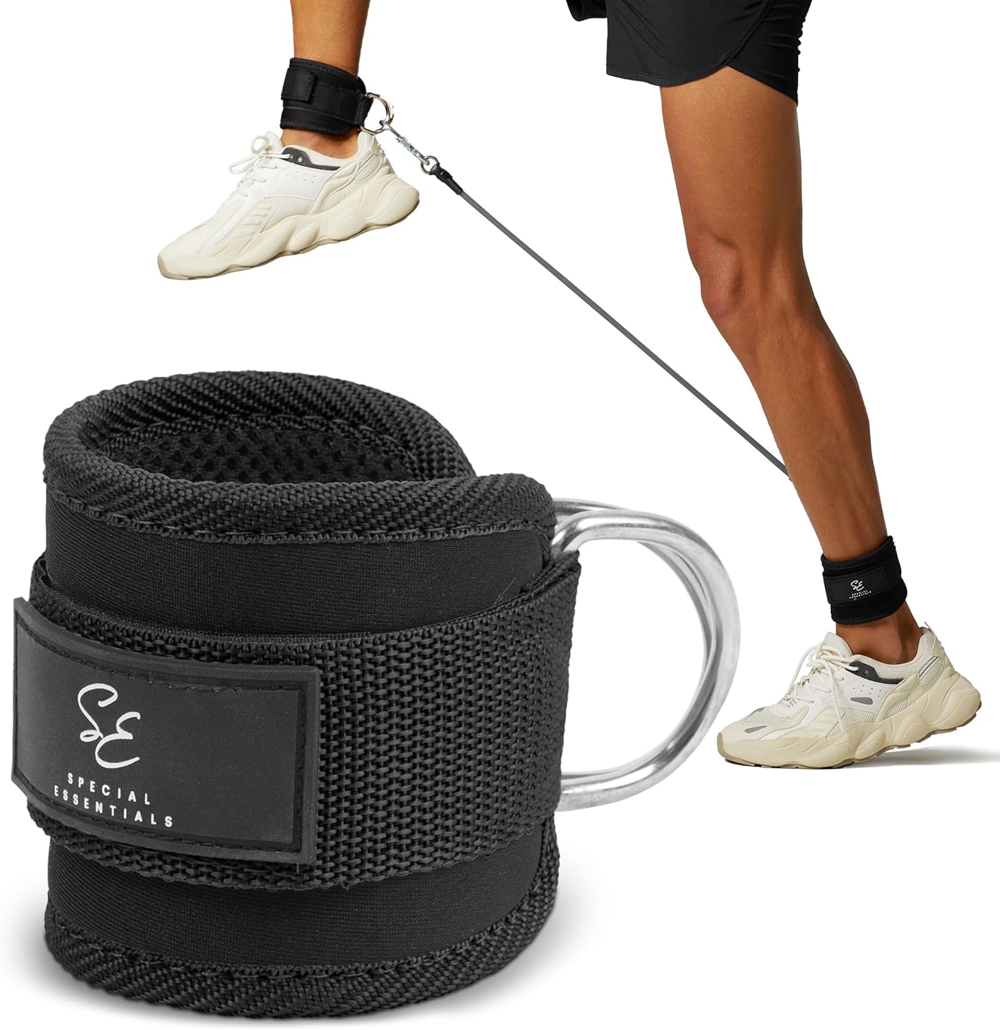 Latex Resistance Bands with Tube Ankle Straps - Leg and Abdomen Workout ...