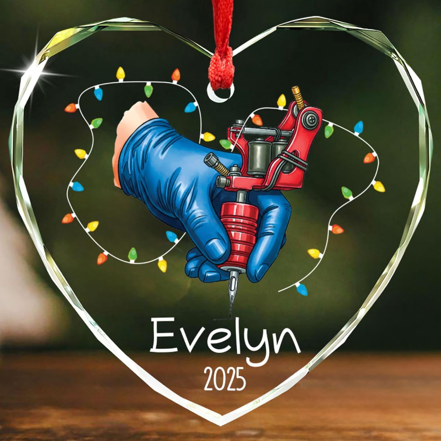 To a Special Goddaughter Glass Christmas Ornament, Romantic Valentine ...