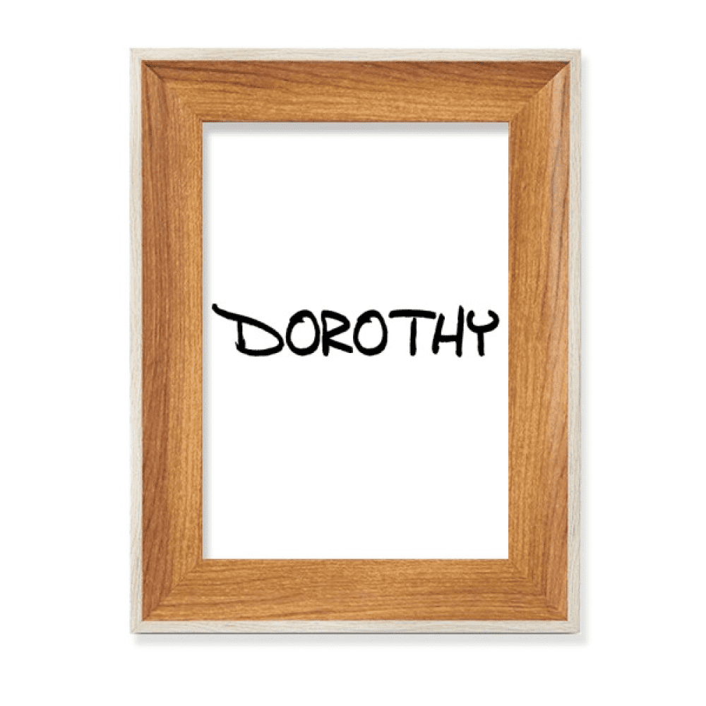 Special Handwriting English Name DOROTHY Desktop Wooden Photo Frame ...