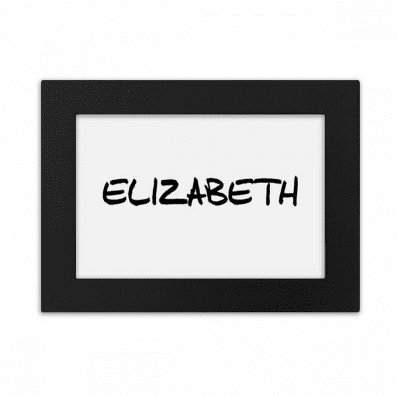 Special Handwriting English Name ELIZABETH Desktop Photo Frame ...