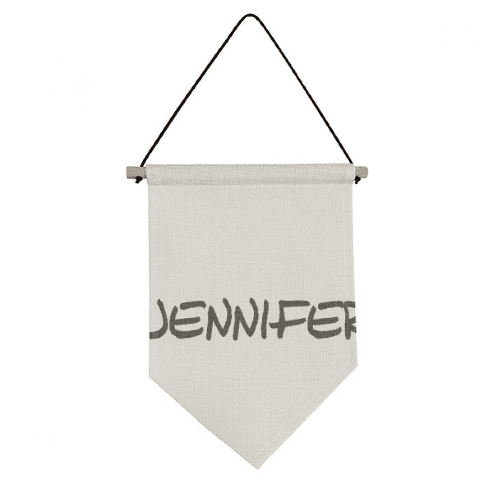 Special Handwriting English Name JENNIFER Canvas Flag Hanging Wall Art ...