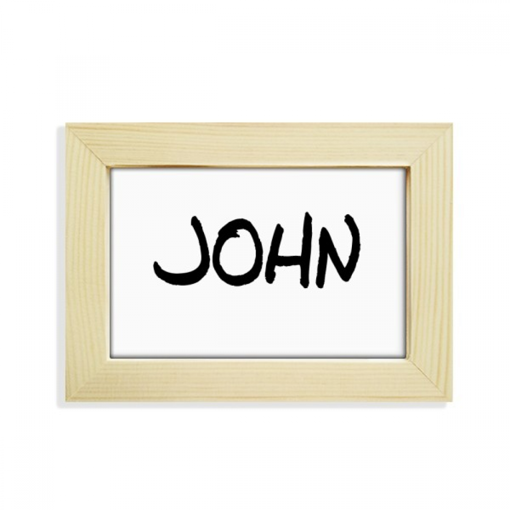 Special Handwriting English Name JOHN Desktop Decorate Photo Frame ...