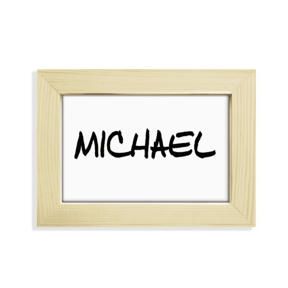 Special Handwriting English Name MICHAEL Desktop Decorate Photo Frame ...