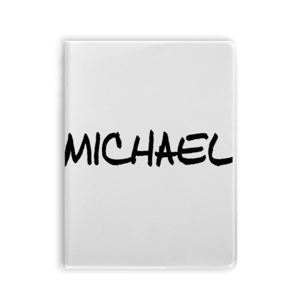 Special Handwriting English Name MICHAEL Notebook Gum Cover Diary Soft ...