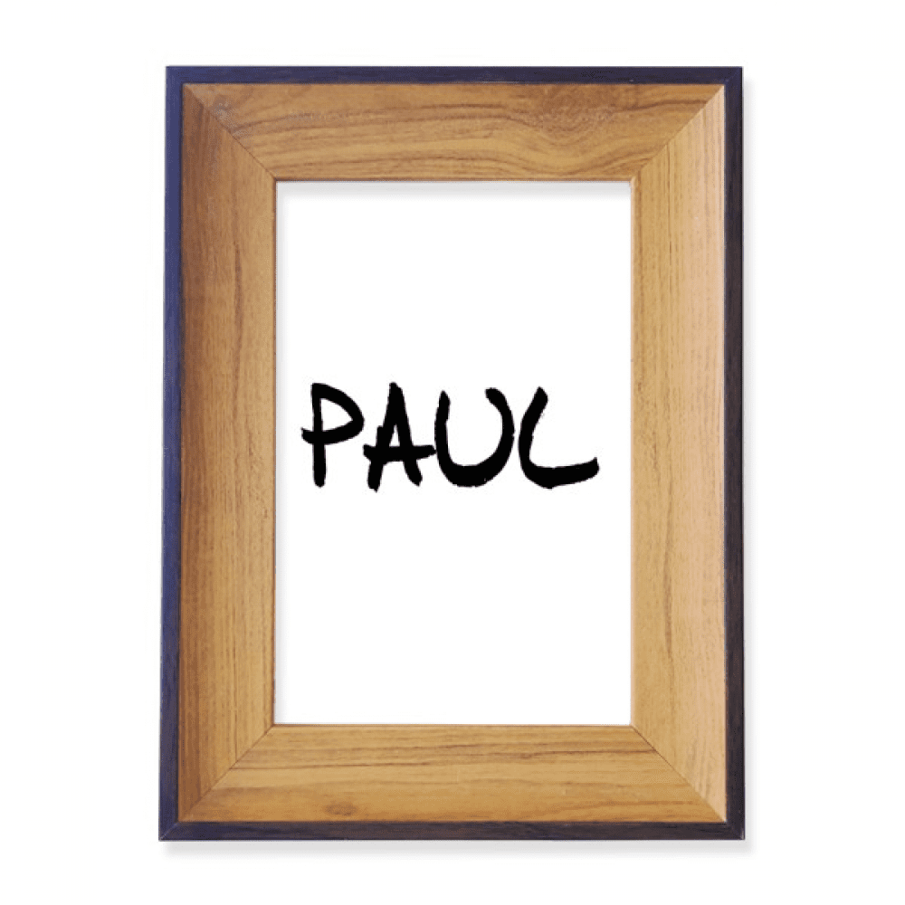 Special Handwriting English Name PAUL Photo Frame Exhibition Display ...