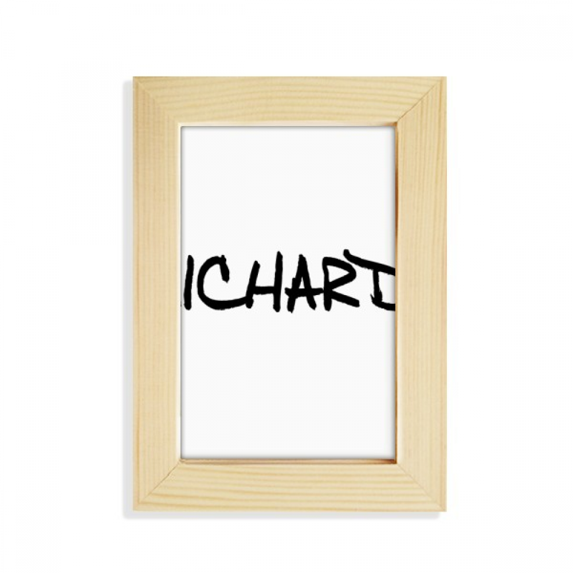 Special Handwriting English Name RICHARD Desktop Display Photo Frame ...