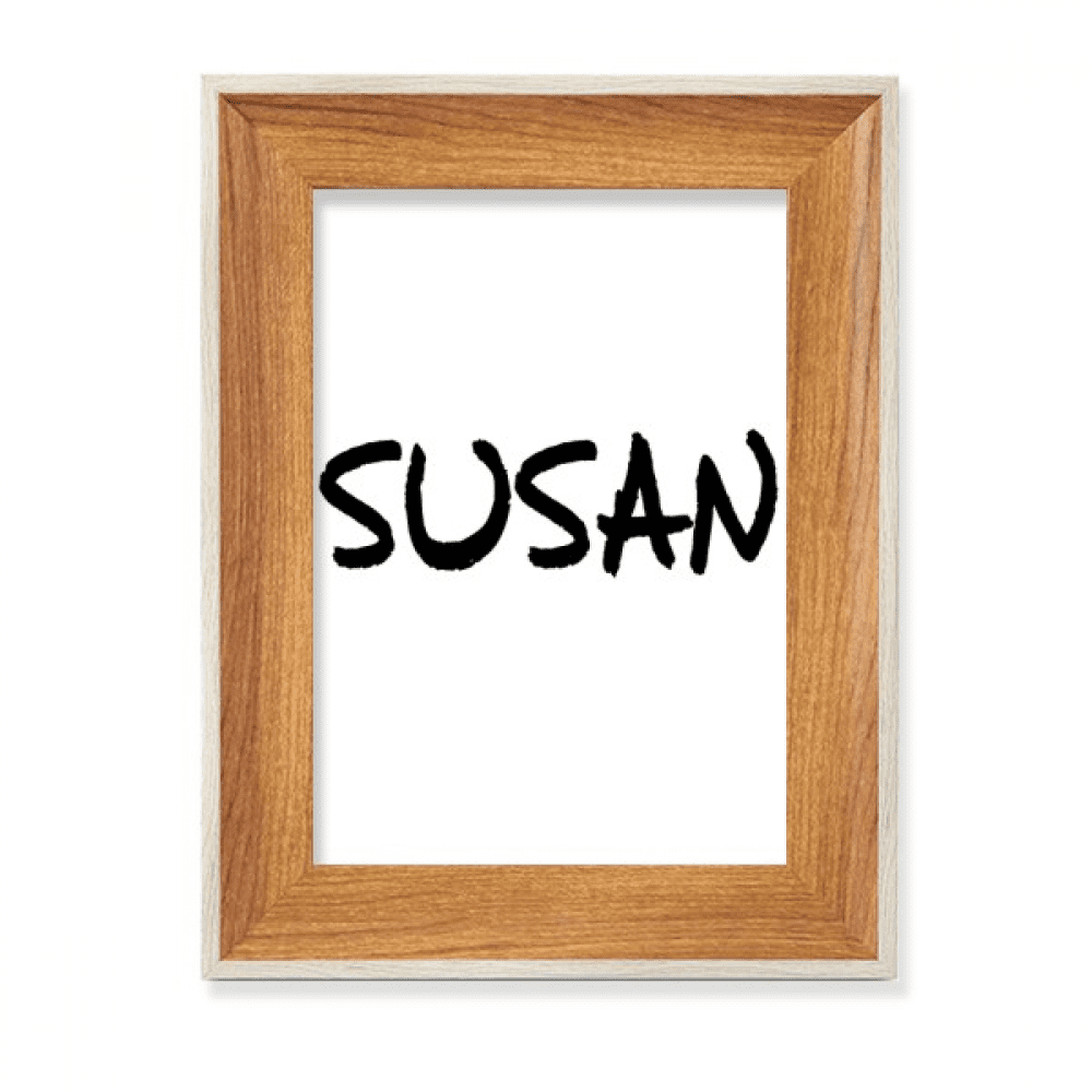 Special Handwriting English Name SUSAN Desktop Wooden Photo Frame ...