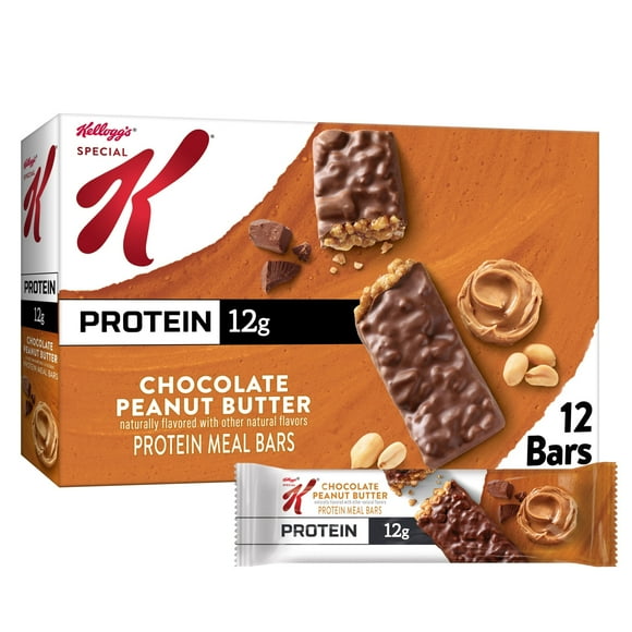 Special K Bar Chocolate Peanut Butter Chewy Protein Meal Bars, 12g ...