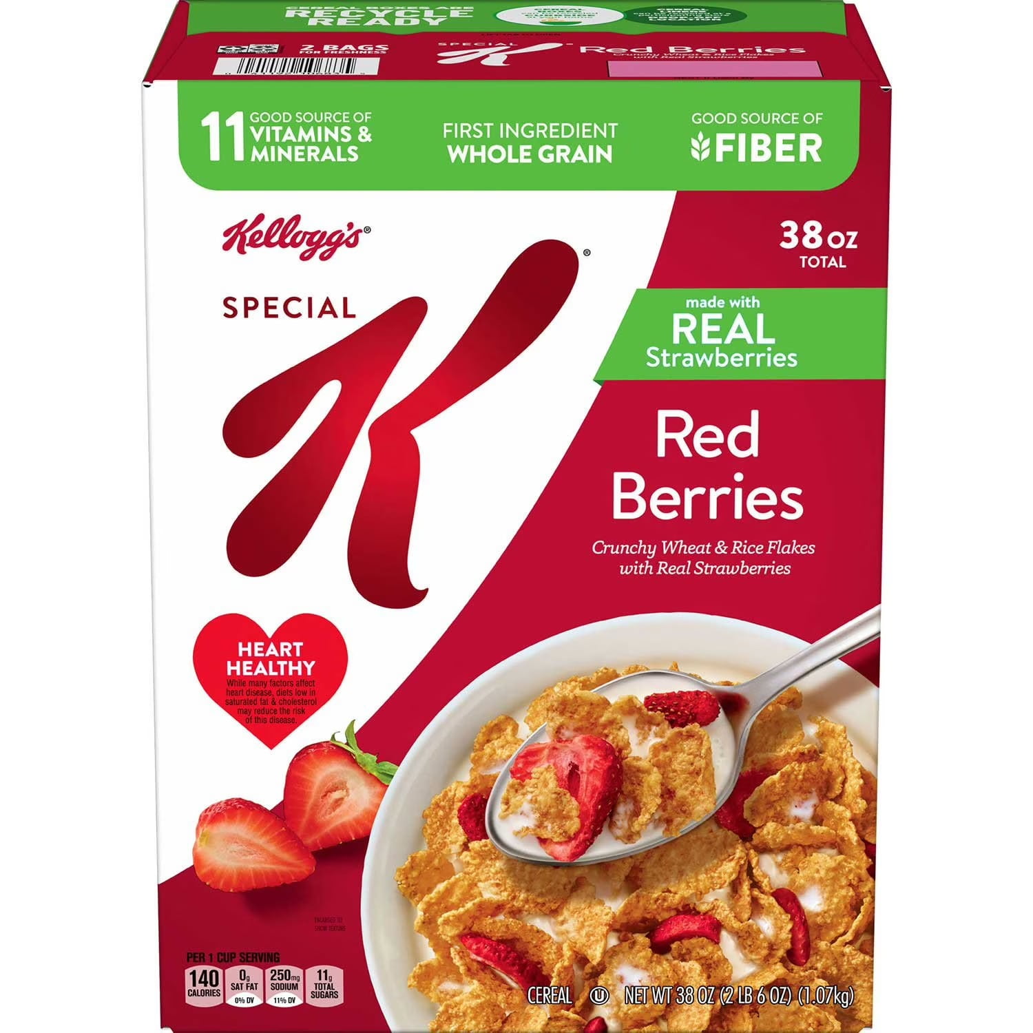 Special K Red Berries Cereal, 38 oz. - Walmart.com