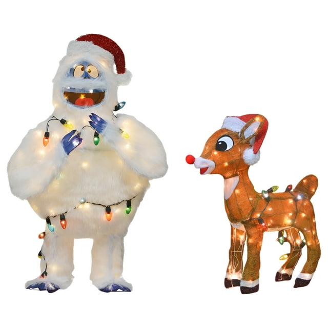 "Special Kit Christmas Lawn Decoration: 32in 3D PRELIT Bumble & 24 ...