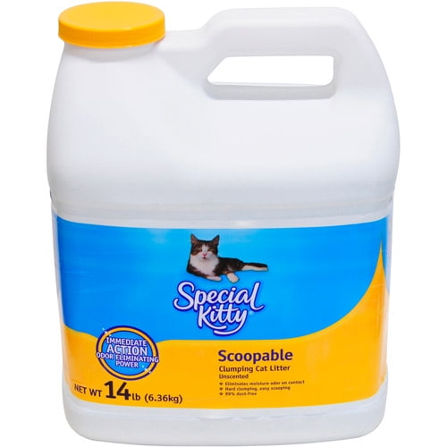 Special Kitty 14 Lb. Unscented Clumping Cat Litter - Walmart Business ...