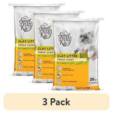 Fresh Step Non-Clumping Premium Kitty Clay Litter with Febreze ...