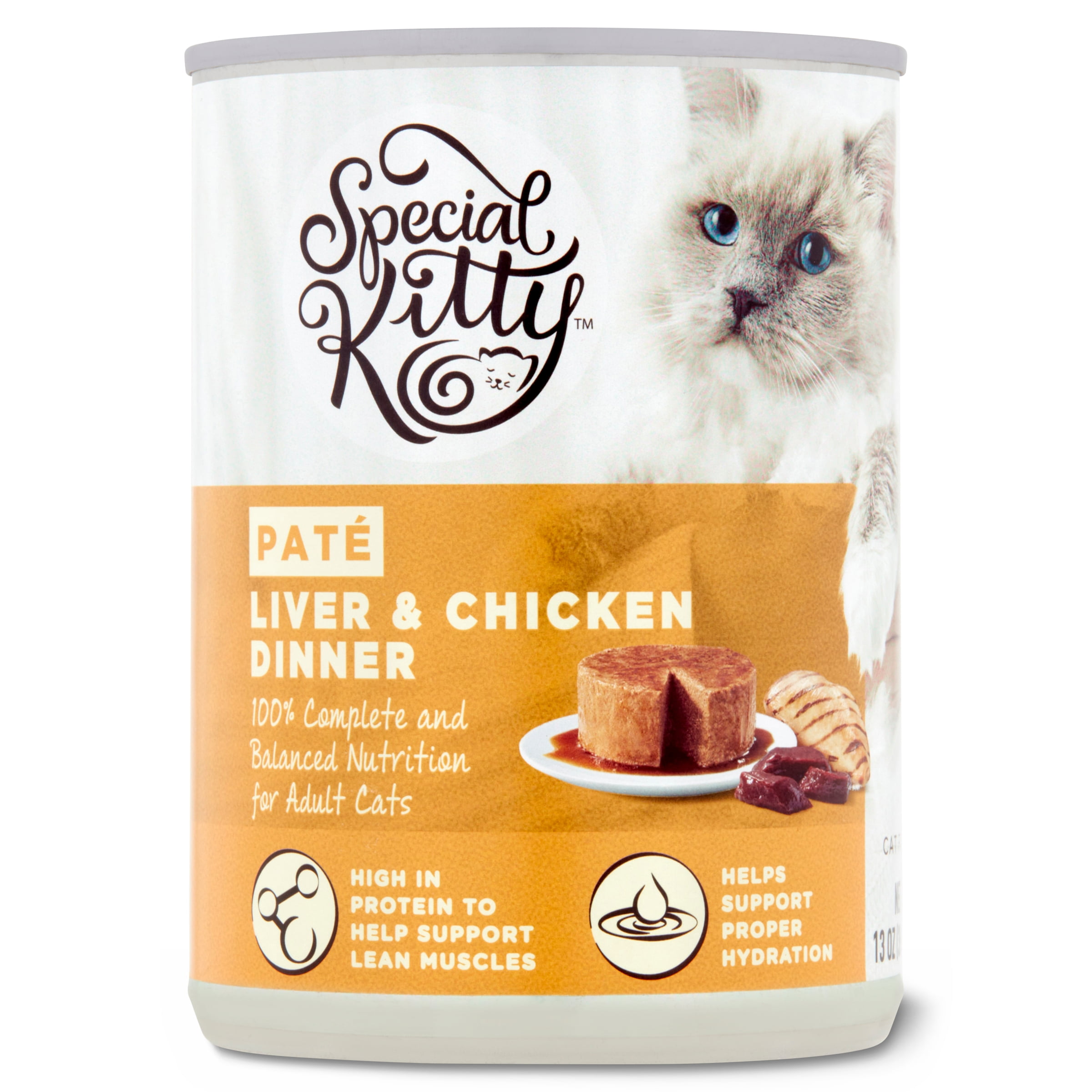 Special Kitty Liver and Chicken Dinner Pate Wet Cat Food 13 oz ...