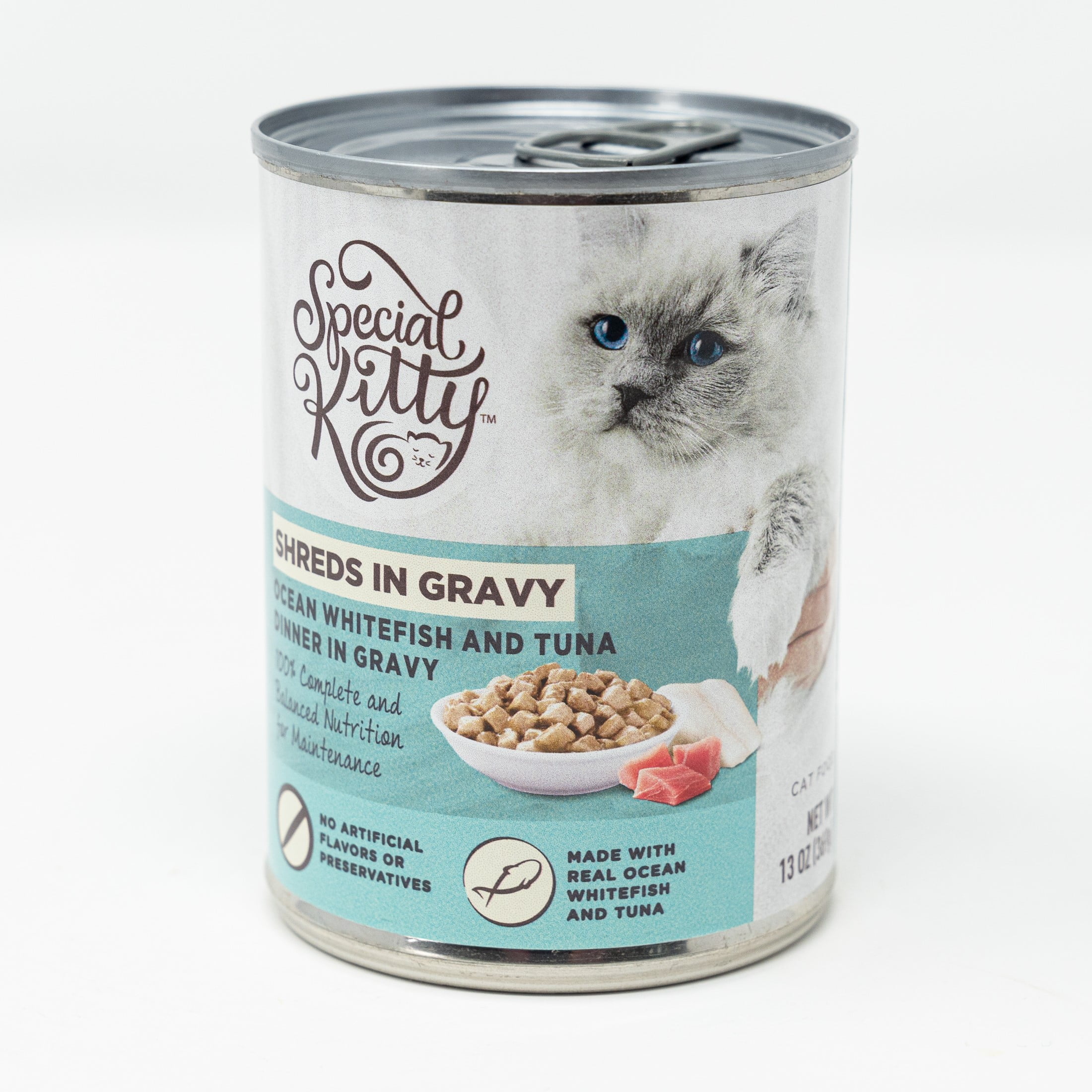 Special Kitty Ocean Whitefish and Tuna Wet Cat Food 13 oz Can with Real ...