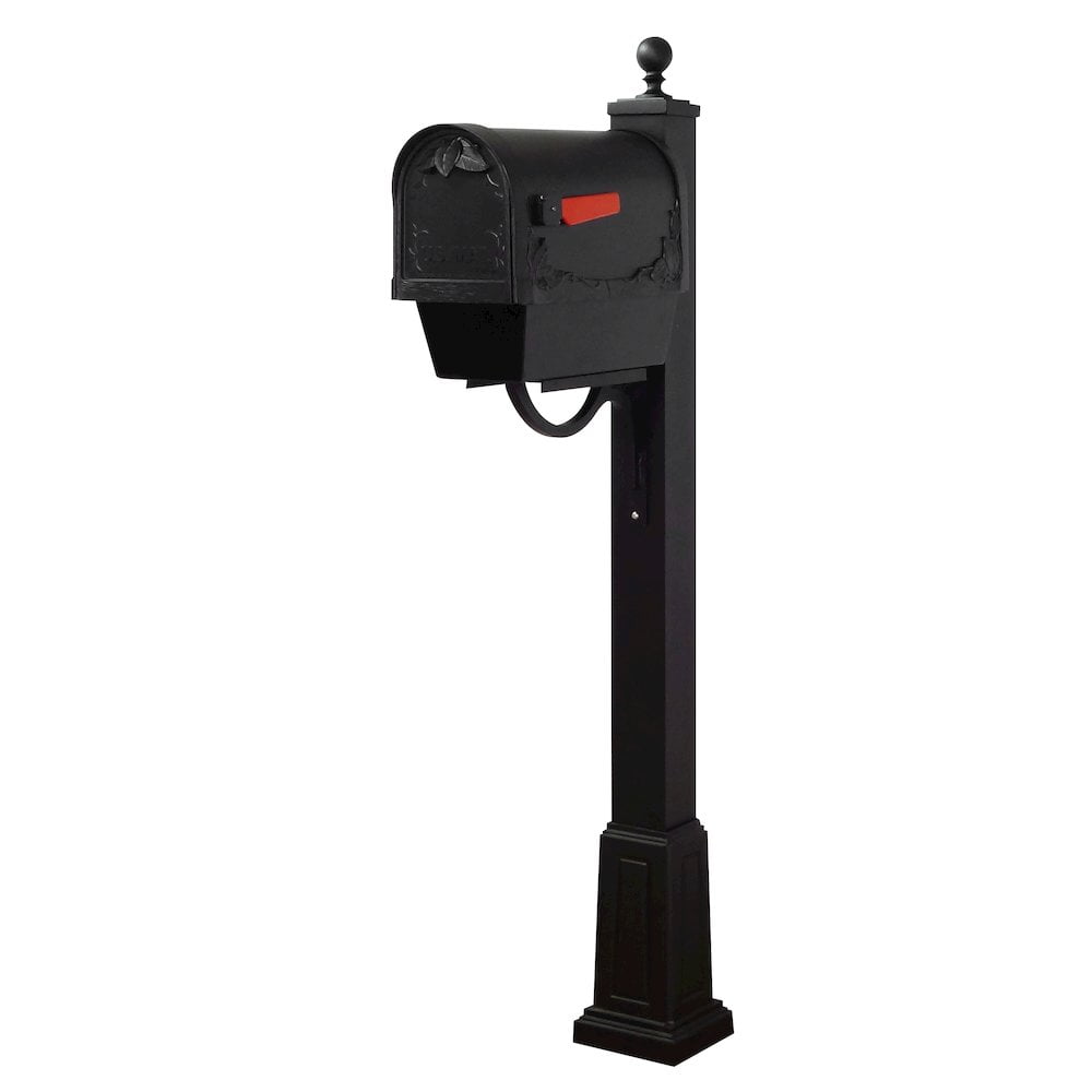 Special Lite Products Floral Curbside Mailbox with Newspaper Tube and ...