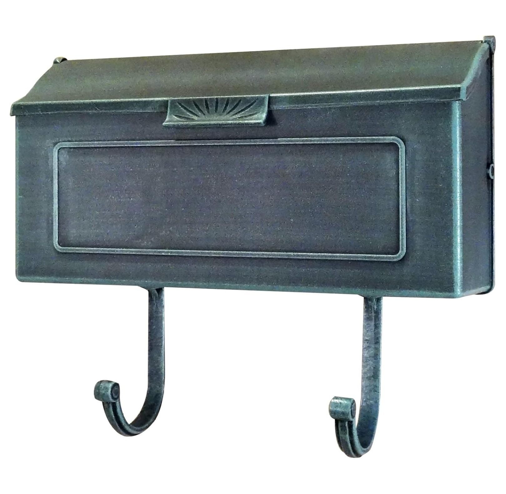 Special Lite Horizon Horizontal Wall Mount Mailbox - Verde Green Cast ...