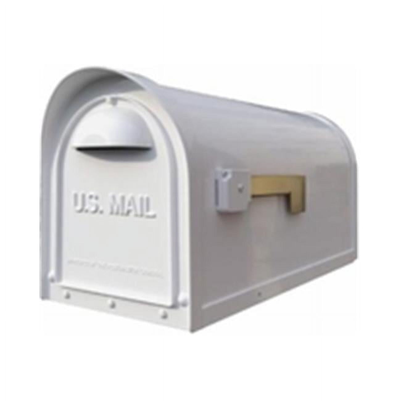 Special Lite Products Classic Curbside Mailbox with Paper Tube, White ...